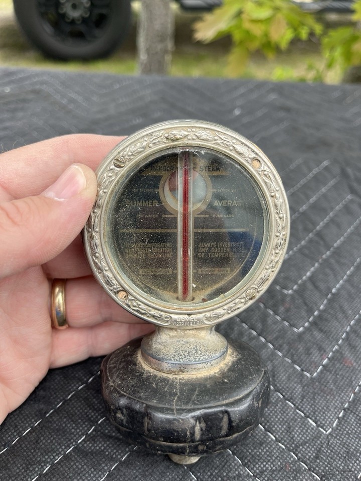 Vintage BOYCE MOTO-METER Automobile Radiator Cap Gauge Universal Model ...