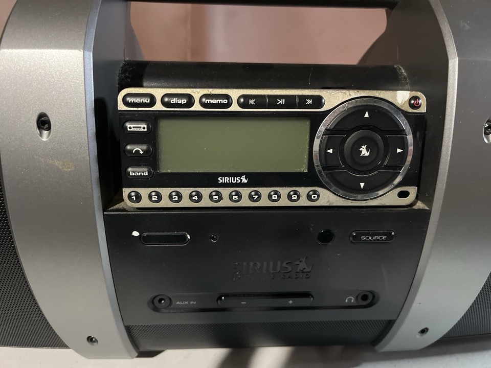 Sirius Satellite Radio Portable Boombox Untested Subwoofer No Cords | eBay