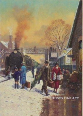 Schools Class BR Railway Engine Steam Locomotive Train Christmas Card ...