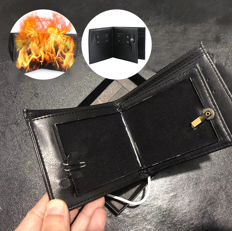 Magic Trick Flame Fire Wallet Leather Magician Stage Perform Street ...
