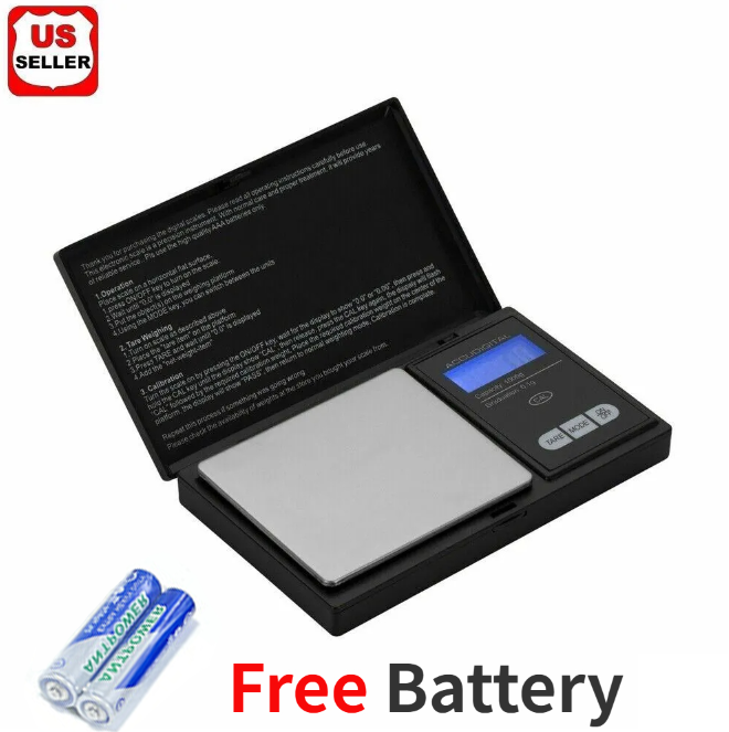 Digital Pocket Scale 1000g x 0.1g Portable Weight Jewelry Gram Coin ...