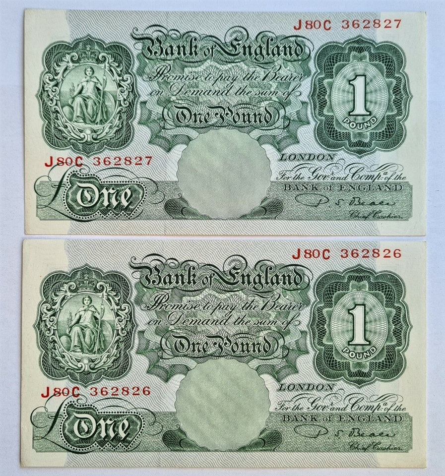 OLD BRITISH BANK NOTES 10 SHILLINGS ONE POUND £1 FIVE POUNDS £5 CHOOSE ...