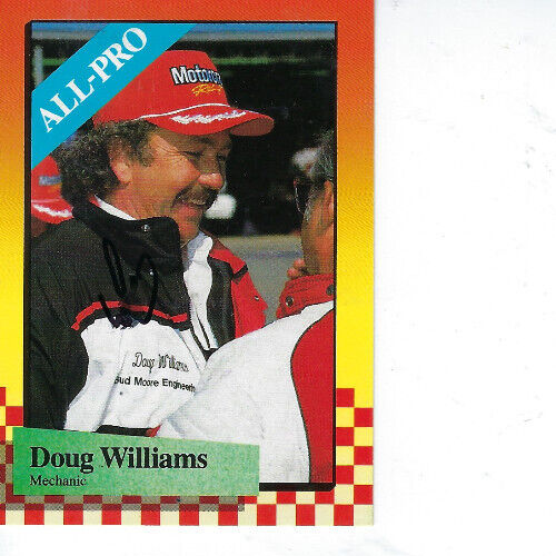 DOUG WILLIAMS SIGNED 1989 MAXX RACING #47 - NASCAR | eBay