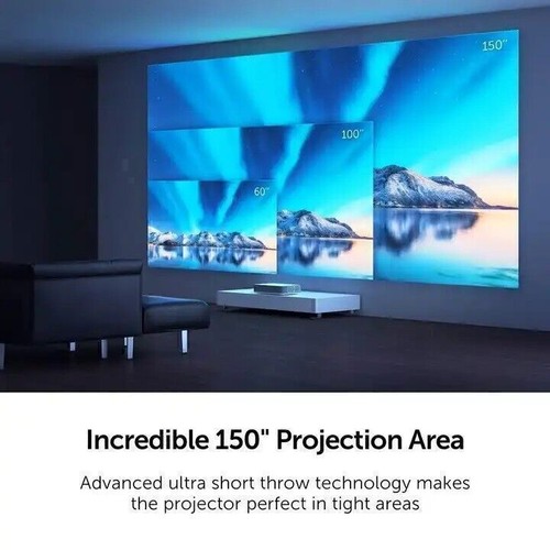 Smart Ultra Short Throw 4K UHD Laser TV Home Theater Projector Short ...