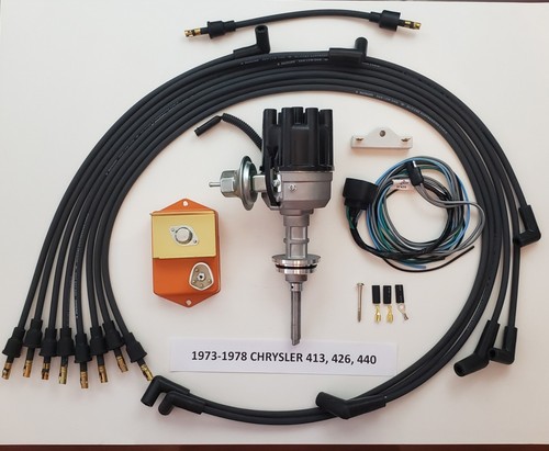 1973-1978 CHRYSLER 440 ELECTRONIC DISTRIBUTOR CONVERSION KIT + SPARK ...