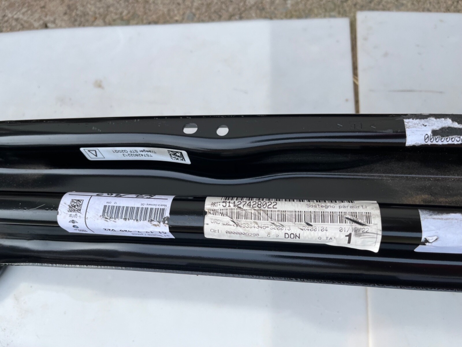 BMW 3 G20 G21 SOSTEGNO PARAURTI POSTERIORE REAR BUMPER SUPPORT ORIG ...