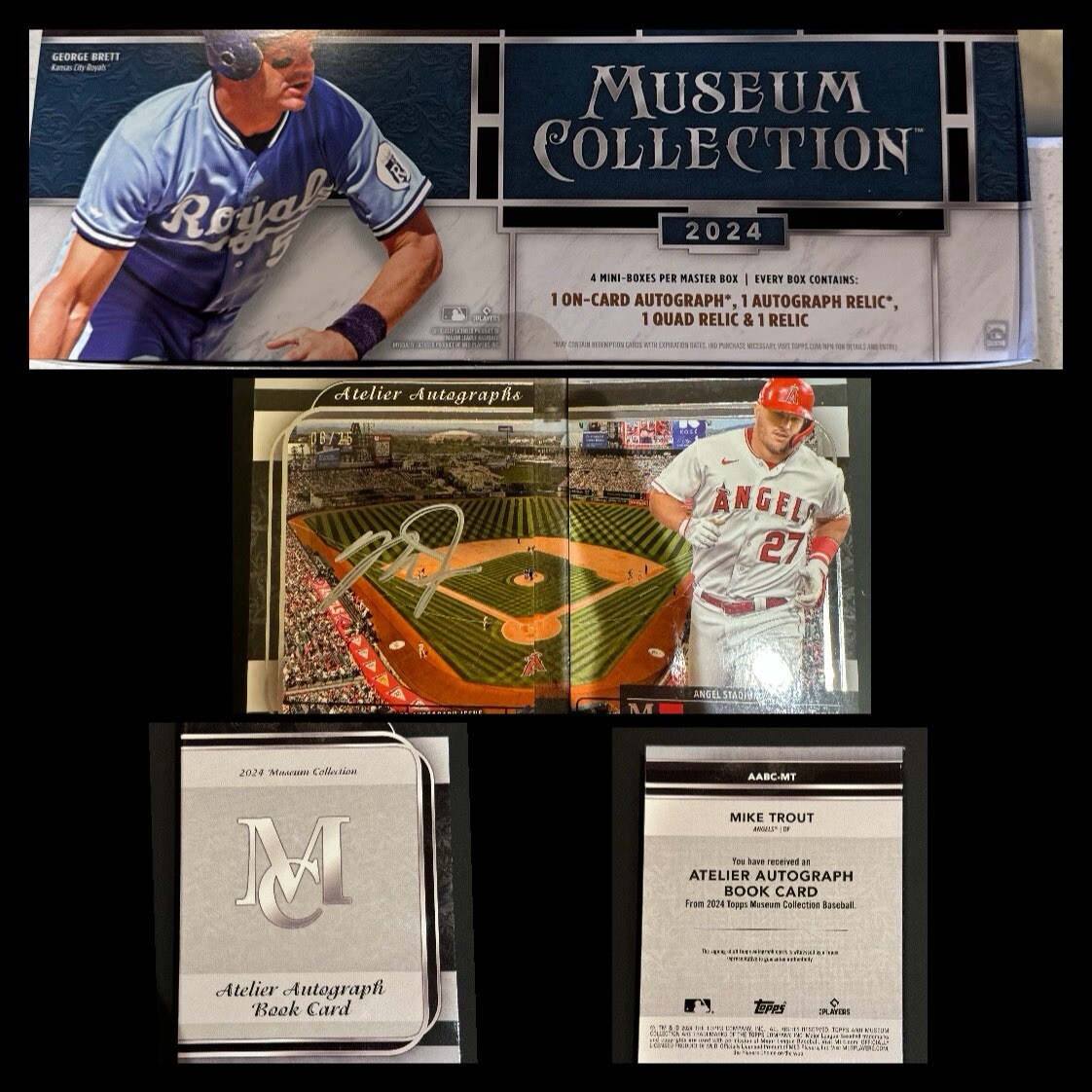 2024 Topps Museum Collection MIKE TROUT Auto Atelier Booklet # /25 ...