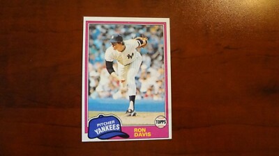 1981 TOPPS # 16 RON DAVIS BASEBALL CARD | eBay