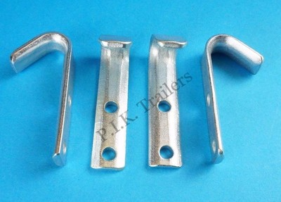 4 x SMALL Heavy Duty Bolt-on Rope Hooks Trailer Cover Bungee Cord Rope ...