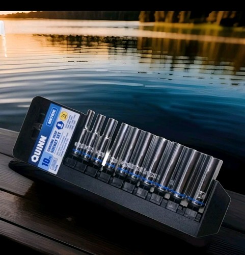 QUINN 1/4 in. Drive Metric Chrome Deep Socket Set, 10-Piece. | eBay