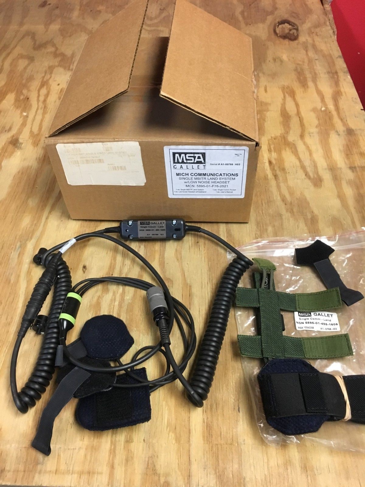 PRC148 PRC6809 MSA GALLET MICH SINGLE MBITR SORDIN SYSTEM w Low Noise ...