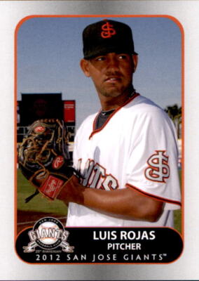 2012 San Jose Giants Grandstand #23 Luis Rojas Dominican Republic ...