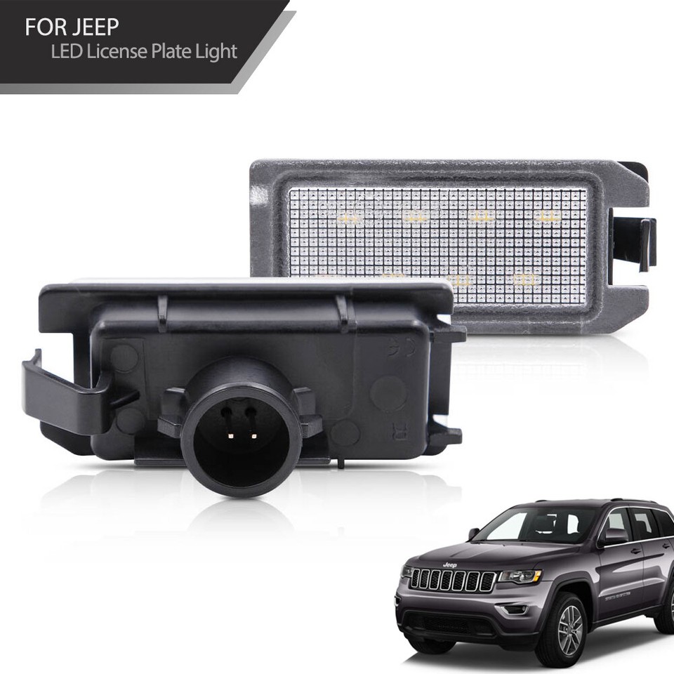 For Jeep Grand Cherokee 2014-2020 White LED License Plate Number Light ...