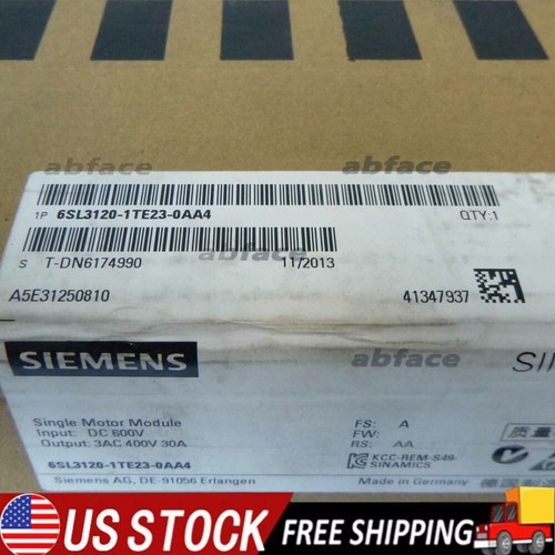 New Siemens SINAMICS S120 Double Motor 6SL3120-1TE23-0AA4 6SL3 120 ...