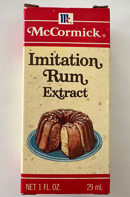 VINTAGE McCormick Imitation Rum Extract 1 FL OZ | eBay