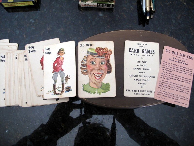 Vintage Whitman Old Maid Card Game #3009:15 in Box - 1950's - Complete ...