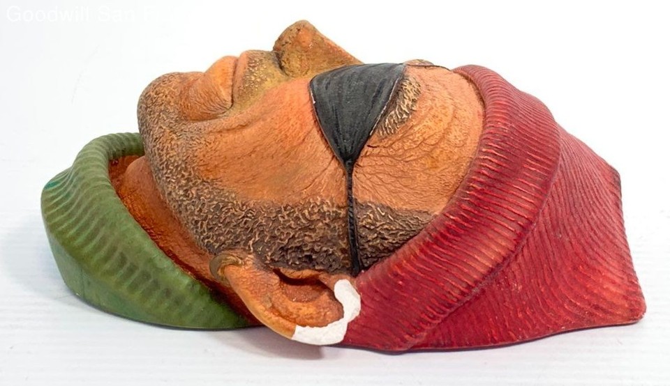 Vintage Bossons England Chalkware Bust Eye-Patch Pirate Head Wall Art ...