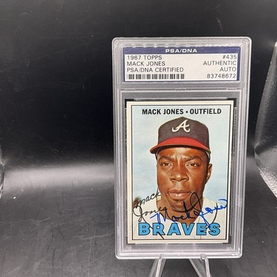 1967 Topps Mack Jones Signed Braves Card PSA DNA Authentic Auto | eBay