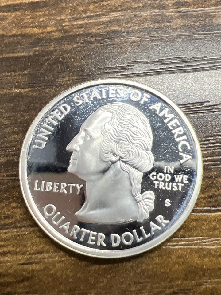 2006 - S PROOF 90% SILVER "Nebraska” STATEHOOD Washington Quarter ...