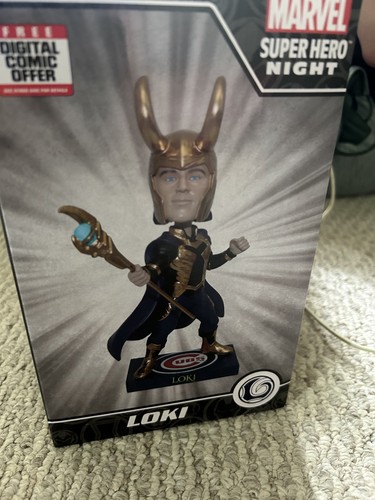 Loki Bobblehead, Chicago Cubs, Marvel Super Hero Night Promotional item ...