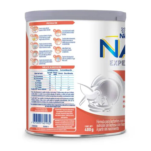 INFANT FORMULA NAN EXPERT-PRO 0-24 MONTHS LACTOSE FREE 14.11oz. / 400g ...