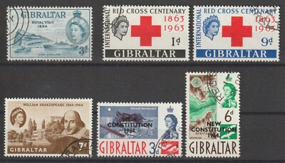 GIBRALTAR 1954/64 "Commemorative Sets" USED | eBay