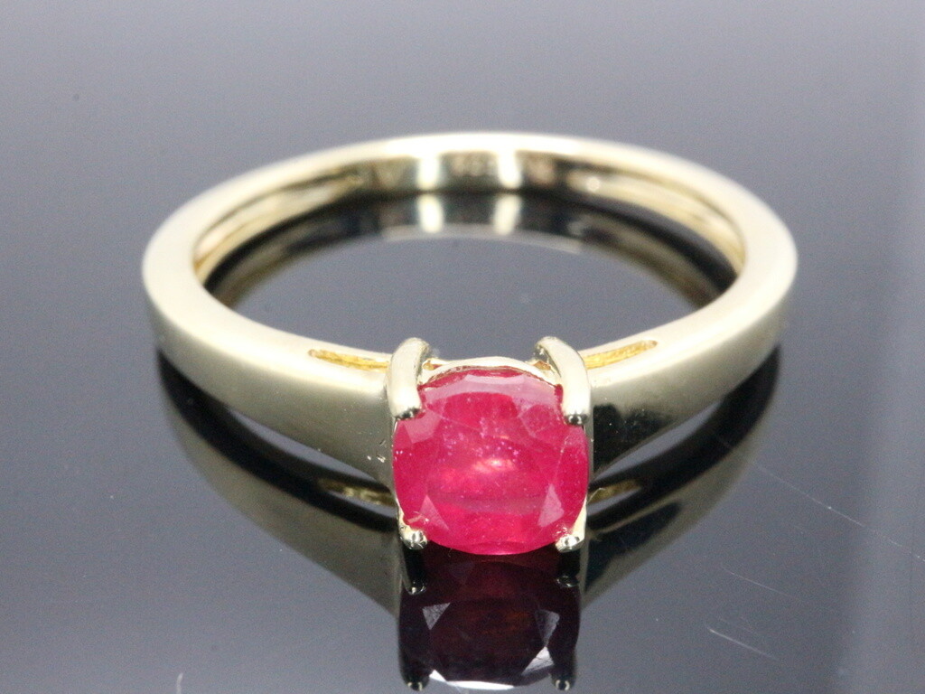 GOLDJUNGE69 * HARRY IVENS IV EDELSTEIN RING (19) SAMBIA RUBIN (beh ...