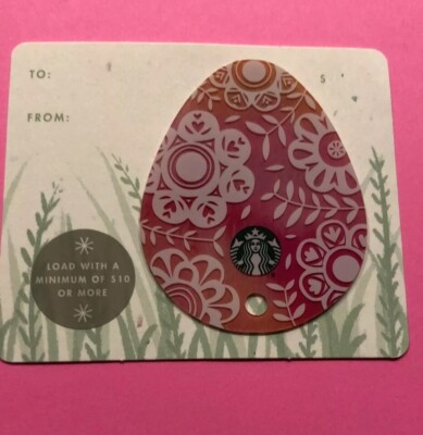 STARBUCKS CARD 2016 "EASTER EGG DIE-CUT KEYCHAIN " 🐇 VHTF~GREAT PRICE ...