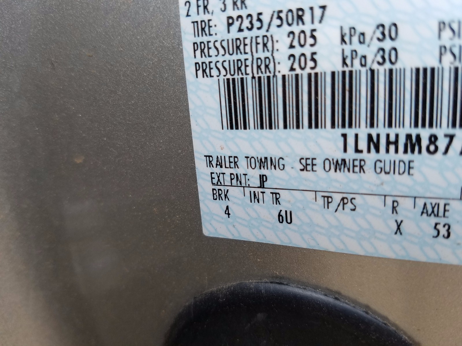 2003 2004 2005 2006 LINCOLN LS LEFT FRONT INTERIOR DOOR PANEL WOOD TRIM ...