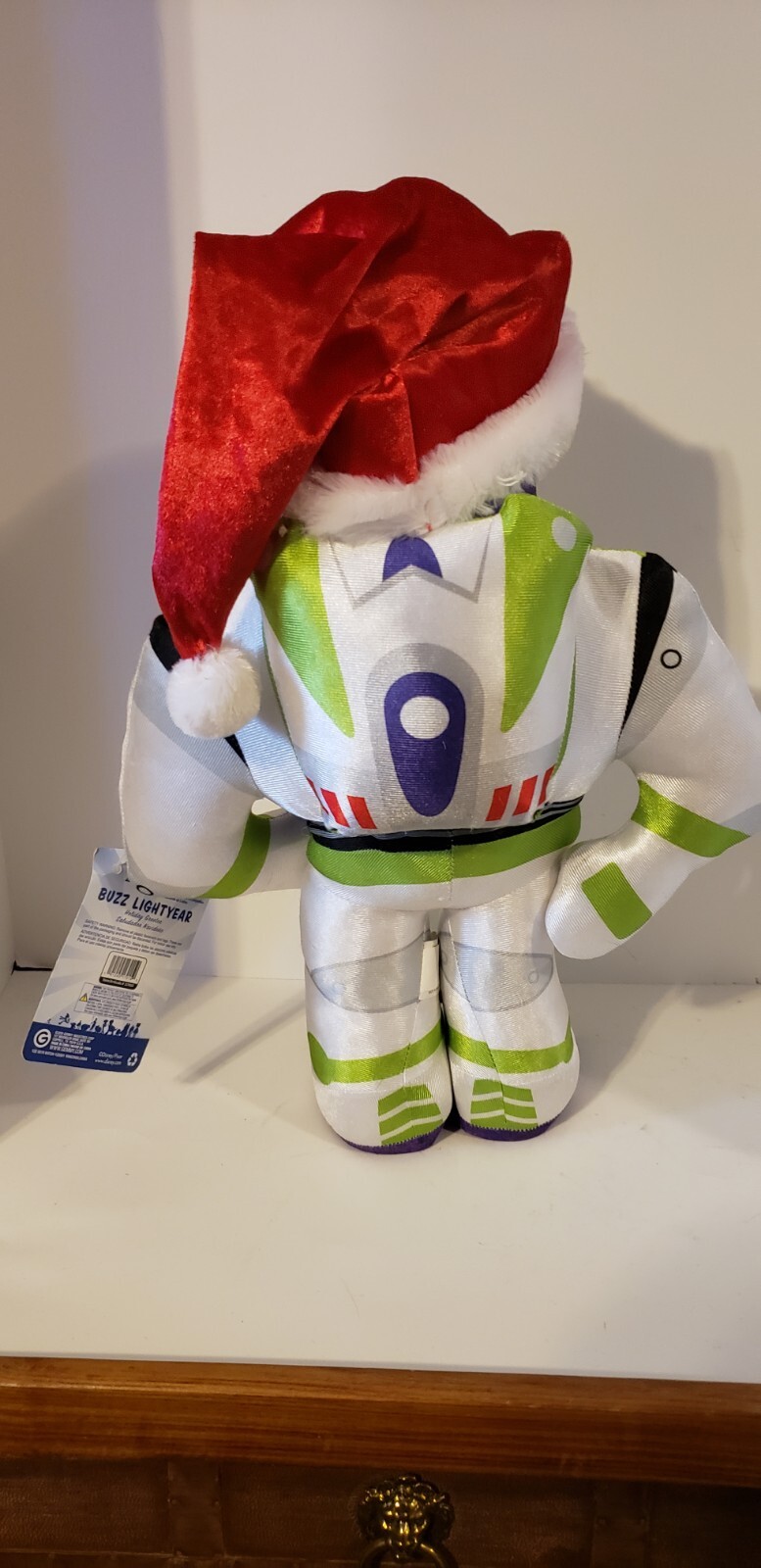 20” Buzz Lightyear Holiday Large Christmas Santa Hat Plush Toy Story ...