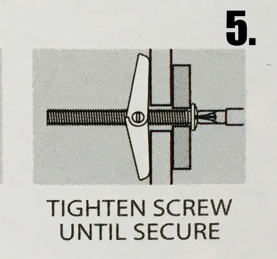 TIMco Plasterboard Spring Toggle Wall Anchors & Bolts Hollow Cavity ...