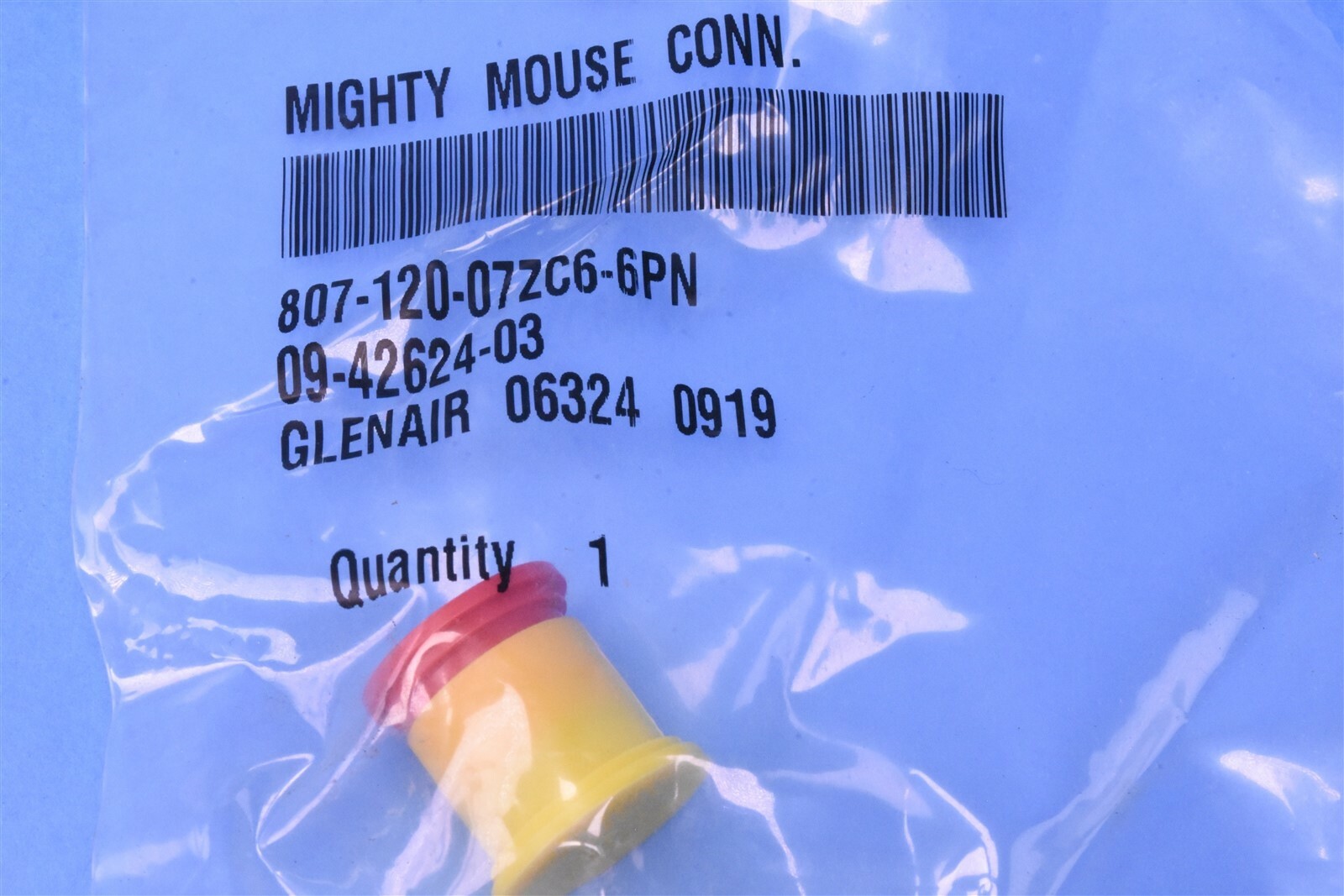 Glenair Mighty Mouse 6-Pos Circular Mil-Spec Connector P/N: 807-120 ...