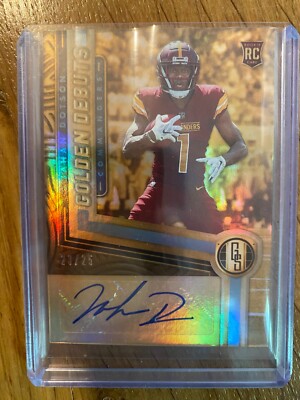 2022 Panini Gold Standard FOOTBALL Jahan Dotson RC Golden Debuts Auto ...