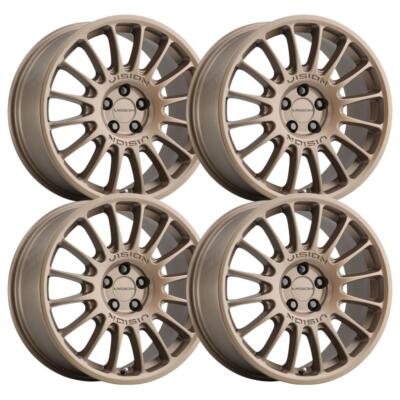 (Set-4) Vision 477 Monaco 17x7 5x4.25 5x108 38mm Bronze Wheels Rims 17 ...