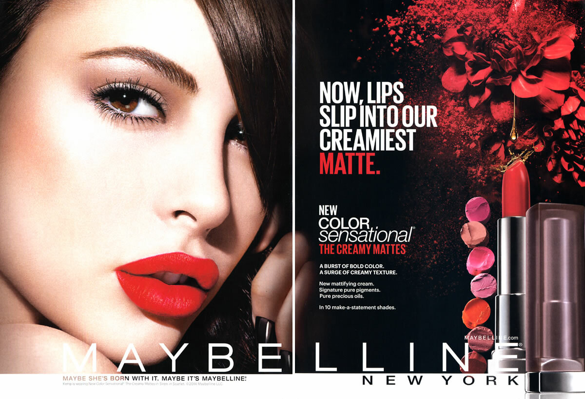 Maybelline Lipstick Ad