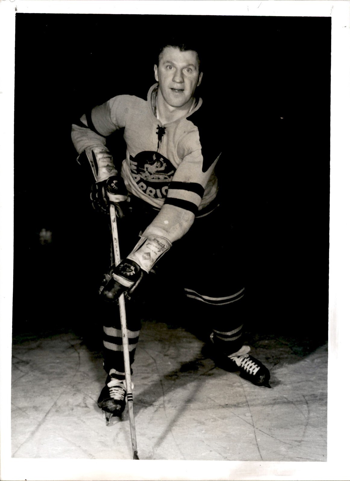 PF28 Original Photo PETE KAPUSTA 1957-60 WINNIPEG WARRIORS WHL HOCKEY ...