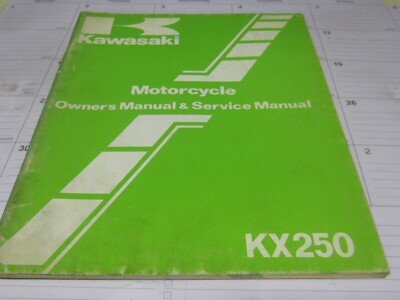 Kawasaki '83 KX250-C1 models owner's manual & service manual | eBay