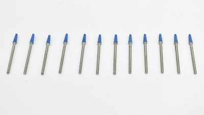 Small Taper Blue Mounted Stones Abrasives HP Points Wheels 12/bx | eBay