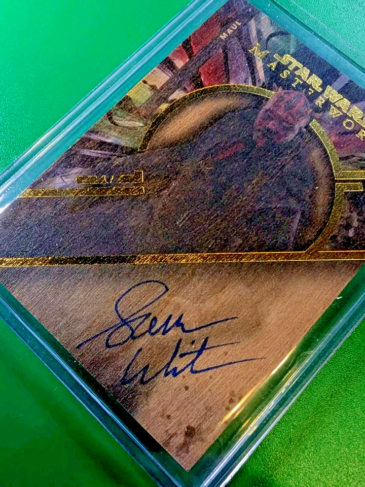 2022 Star Wars Masterwork - Darth Maul on WOOD Sam Witwer Auto /10 | eBay