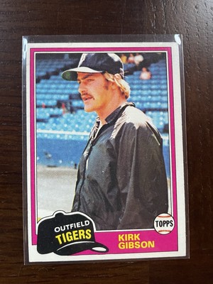 Kirk Gibson 1981 Topps #315 Rookie Card Detroit Tigers Ex Cond | eBay