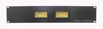 Studio Electronics Rack Mount Dual VU Meter Panel +4 Balanced XLR ...