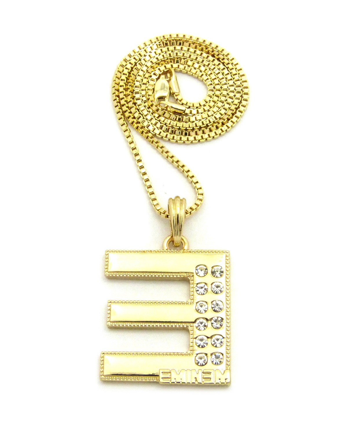 NEW EMINEM PENDANT & 24" 2mm BOX CHAIN* | eBay