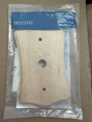 64635 Scallop Unfinished Wood Single CoAx Wall Plate | eBay