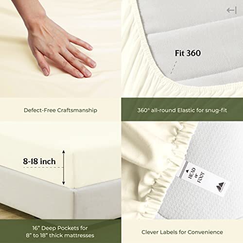 Twin XL Fitted Sheet Only - 100% Egyptian Cotton 600 Thread Count 16 ...