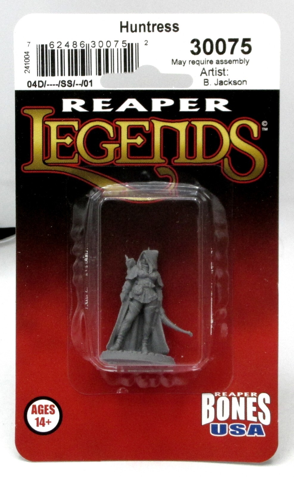 Reaper 30075 Huntress (Bones USA Legends) Female Ranger Archer Scout ...