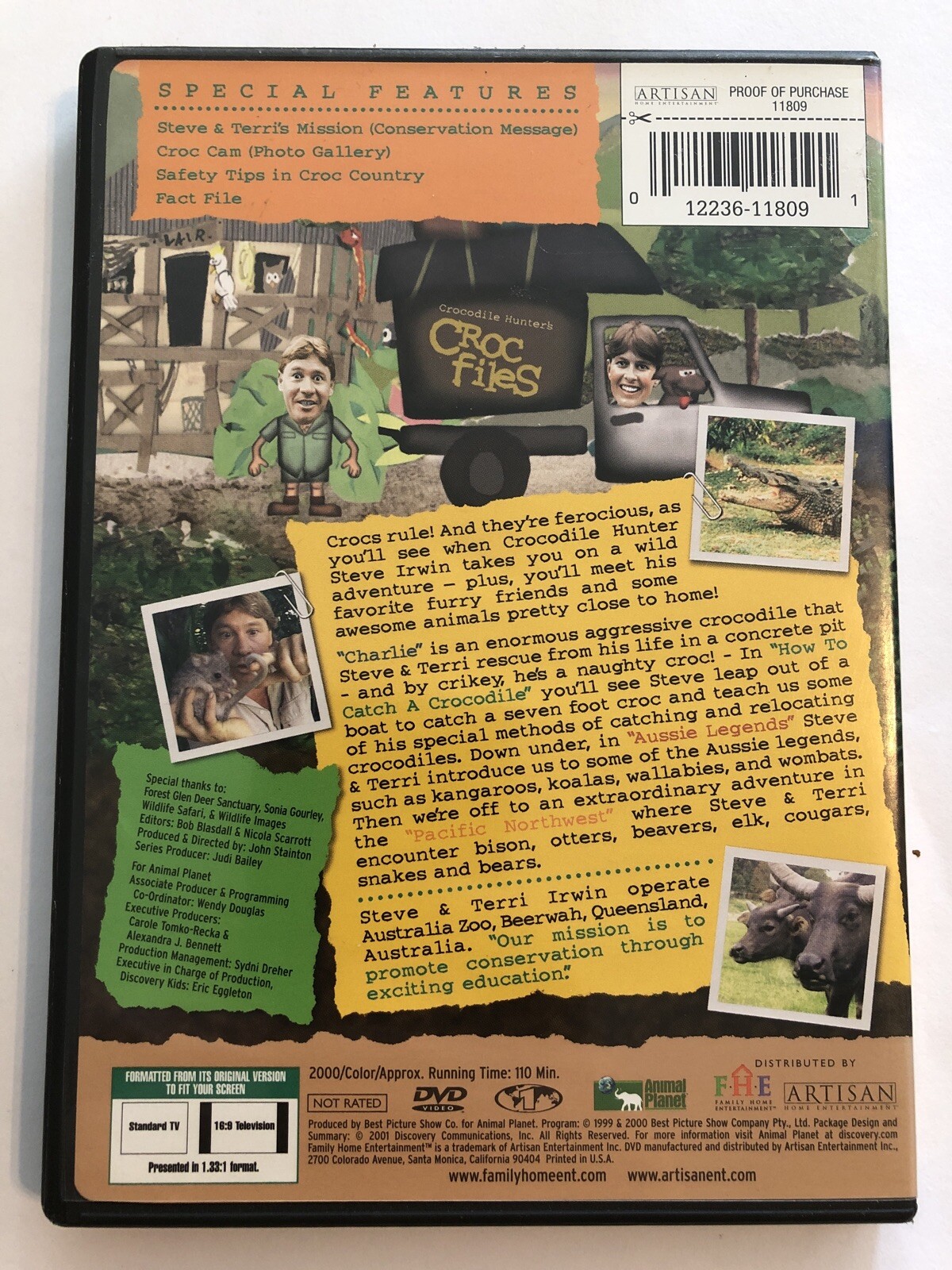 Crocodile Hunters Croc Files - DVD (DVD, 2001) Steve Irwin 12236118091 ...