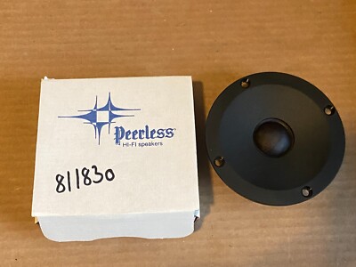 Peerless 811830 Dome Tweeter 8-ohm Speaker Tested Working IN BOX