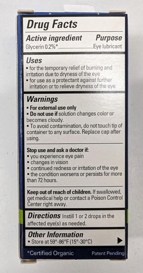 Eyeganics Organic tears 10 mL | eBay