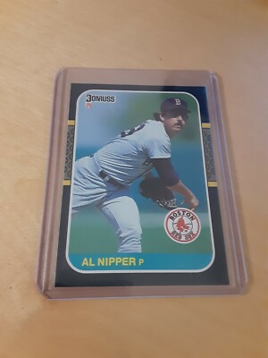 1987 Donruss #297 AL NIPPER Boston Red Sox Baseball Card, Starting ...
