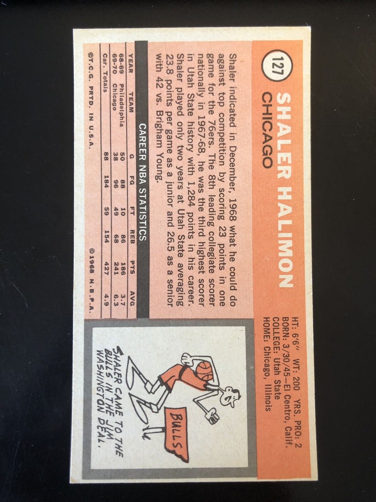 1970 Topps Shaler Halimon #127 EX-MT PLUS | eBay